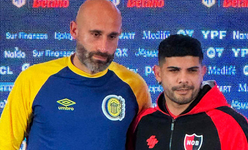 Carlos Quintana y Éver Banega, juntos en la previa del Clásico