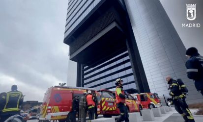 Madrid: se produjo un incendio en la Torre Moeve hubo evacuados y ...